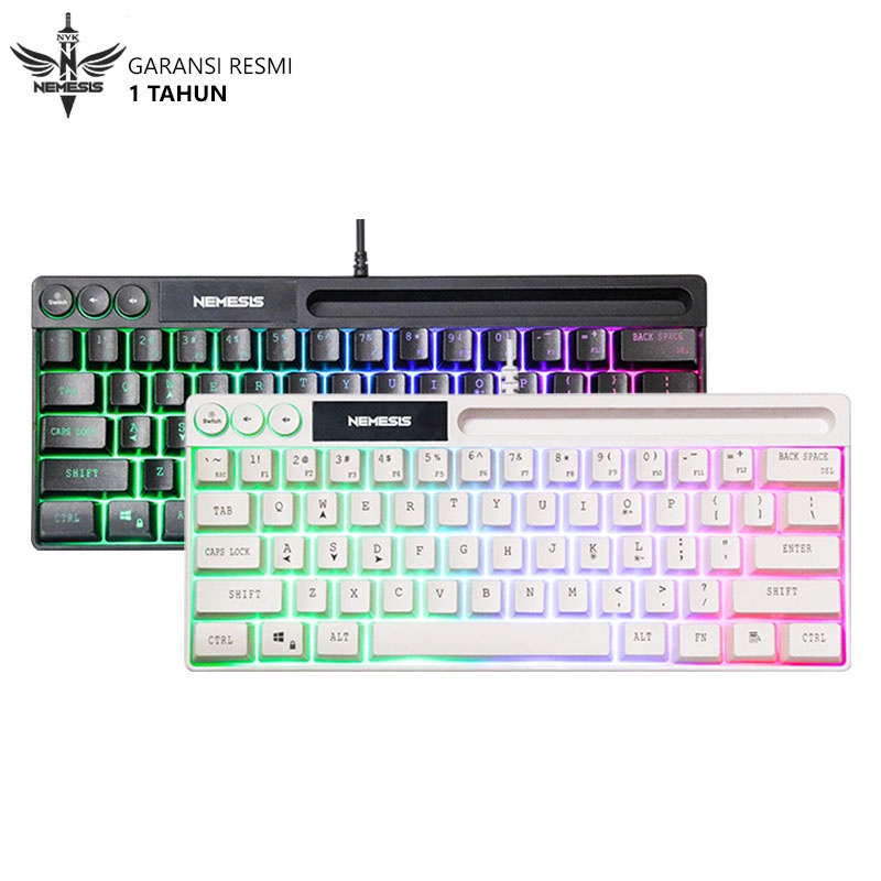 Jual NYK Nemesis Eris K06 Keyboard Gaming 61% with Holder | Shopee ...