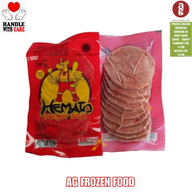 Jual Hemato Burger Sapi 250 gram | Shopee Indonesia