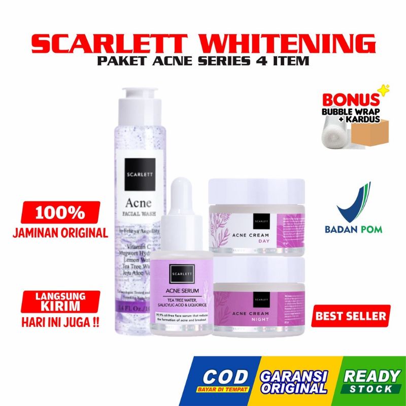 Jual Scarlett Acne Care Series (paket hemat) | Shopee Indonesia