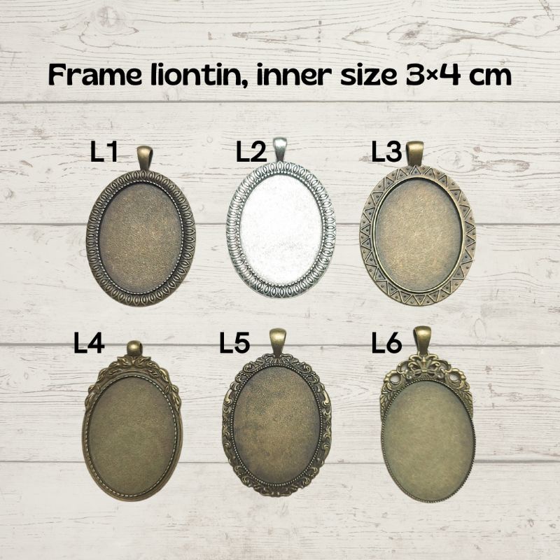 Jual Frame liontin - cangkang liontin 3×4 cm | Shopee Indonesia