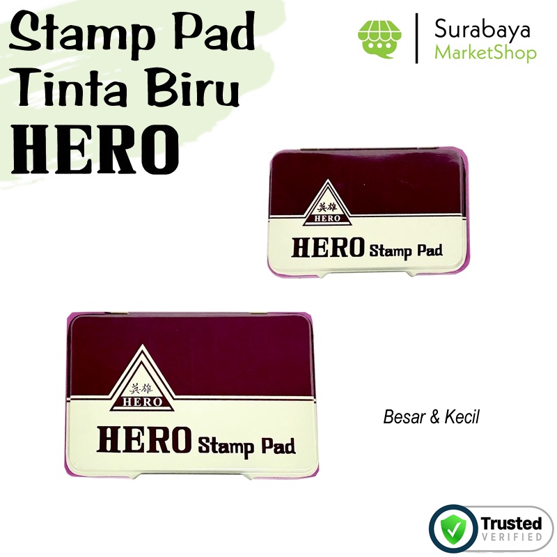 Jual Stamp Pad Hero - Stampel Stempel Pad Untuk Kayu Nama Lunas Tanggal Tempat Tinta Stampel ...