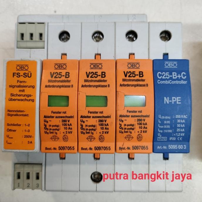 Jual SURGE ARRESTER OBO 3P FS-SU V25-B + NPE | Shopee Indonesia