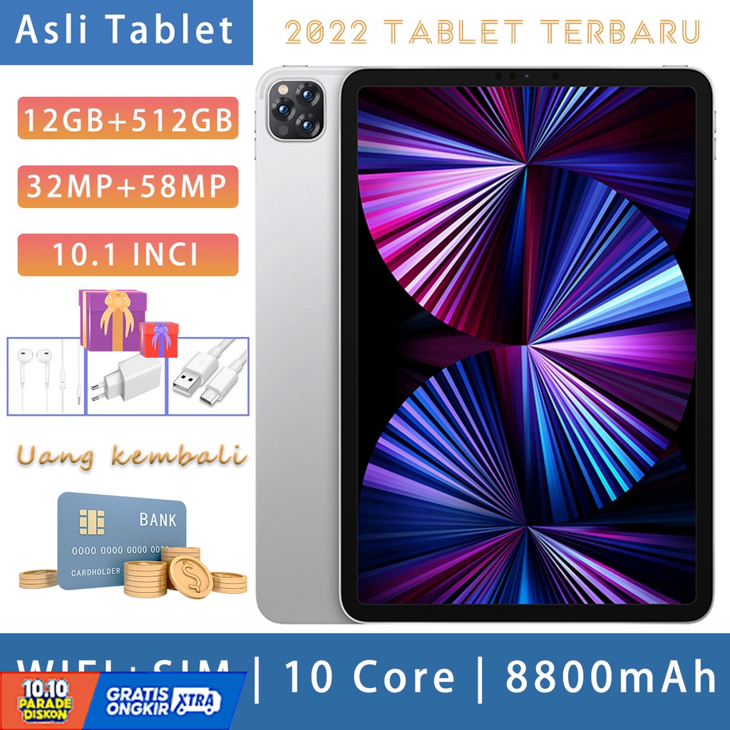 Jual !?Bisa COD?ROM 12GB + 512GB RAM Murah Tablet PC Galaxy iPad Pro 11 ...