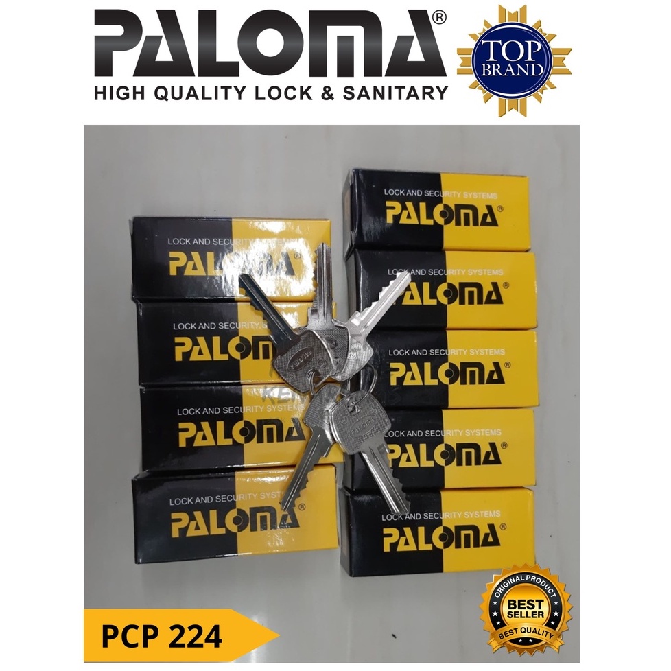Jual PALOMA PCP 224 PAKET MASTER KEY ISI 9 CYLINDER SPR STD KEY 60MM SN ...