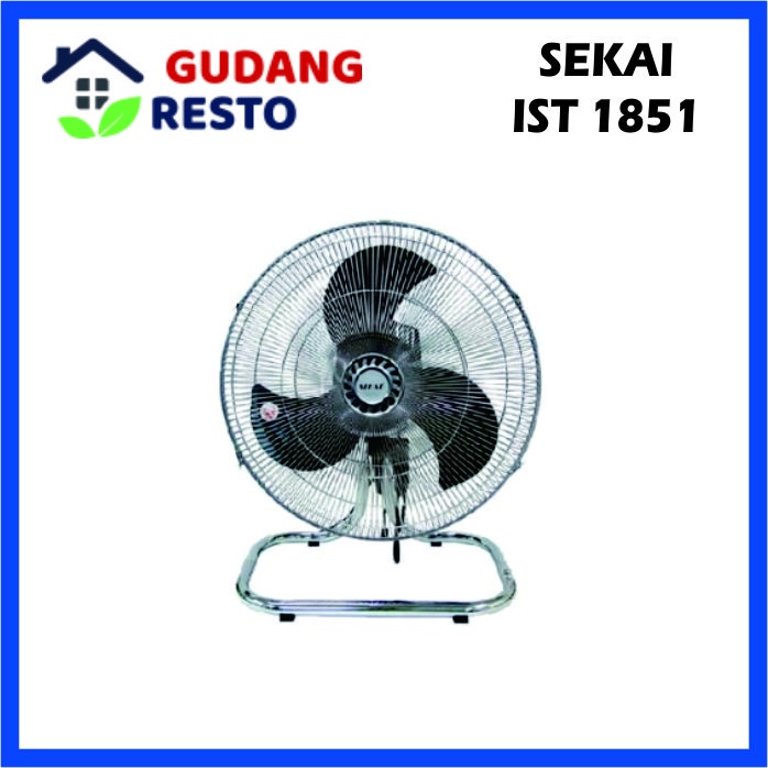 Jual Sekai Kipas Angin Besi Tornado 18" inch 3 in 1 IST-1851 Industrial Standing Wall Desk Fan ...