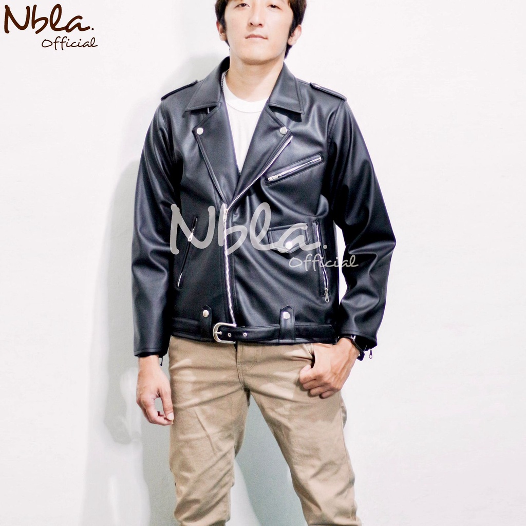Jual Jaket Ramones Pria Rock N Roll Cowok Bahan Semi Kulit Sintetis ...