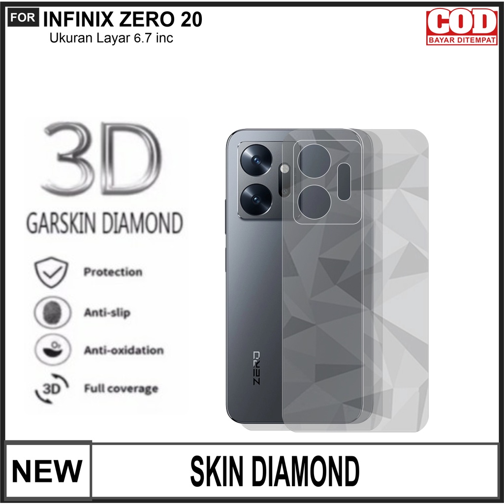 Jual Skin Carbon Infinix Zero 20 Zero 5G Zero Ultra Back Skin Diamond ...