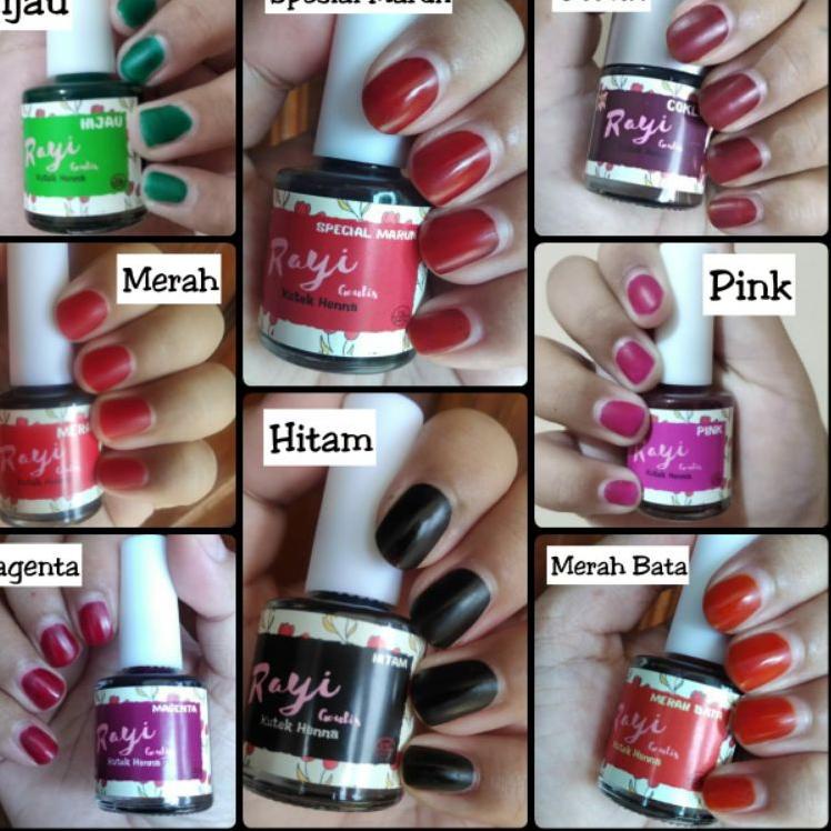 Jual Henna Rayi Geulis / Nail Henna Kutek Pacar Kuku 10 ml Cat Kuku ...