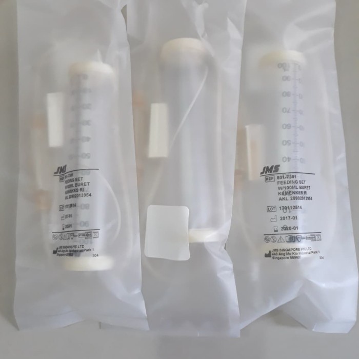 Jual Feeding Set Buret JMS Ujung Tutup Bisa di buka | Shopee Indonesia