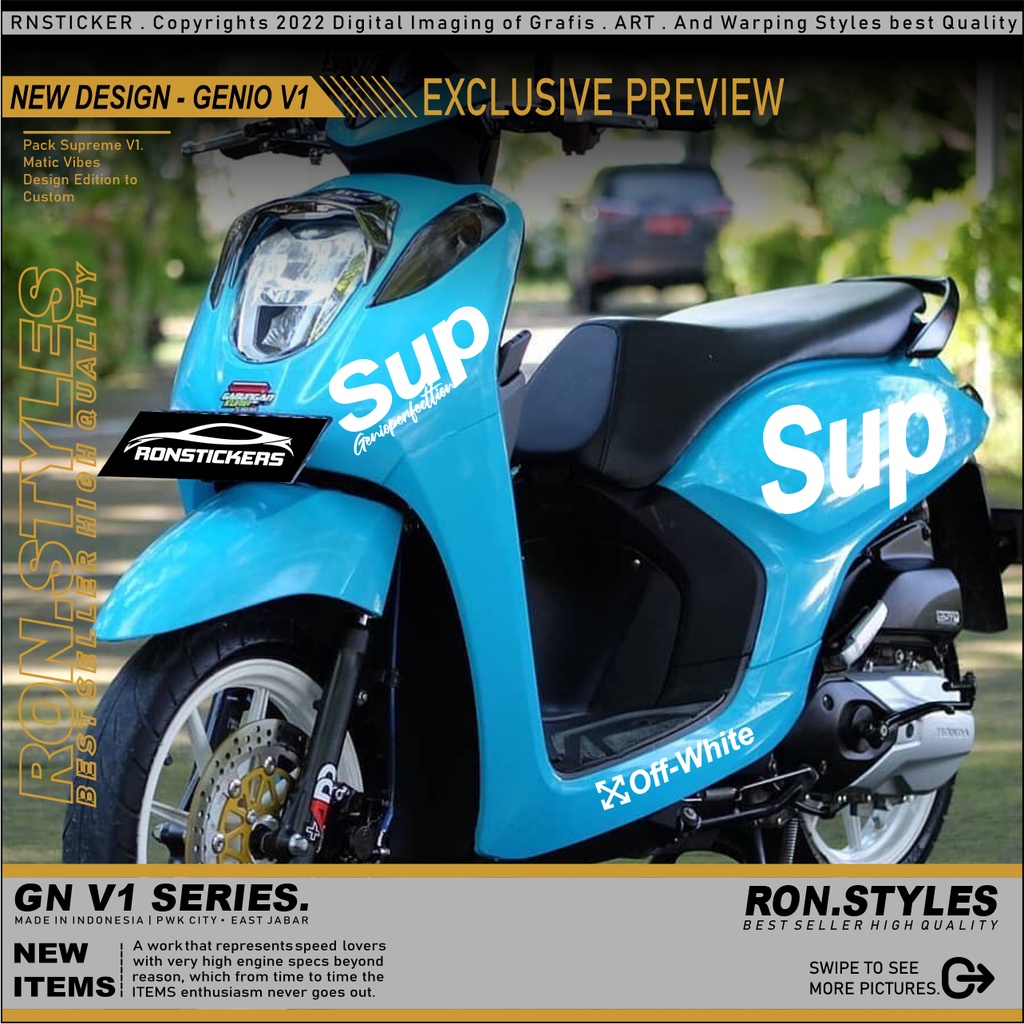 Jual V1 CUTTING STICKER GENIO SUPREME STIKER GENIO STRIIPING VARIASI ...