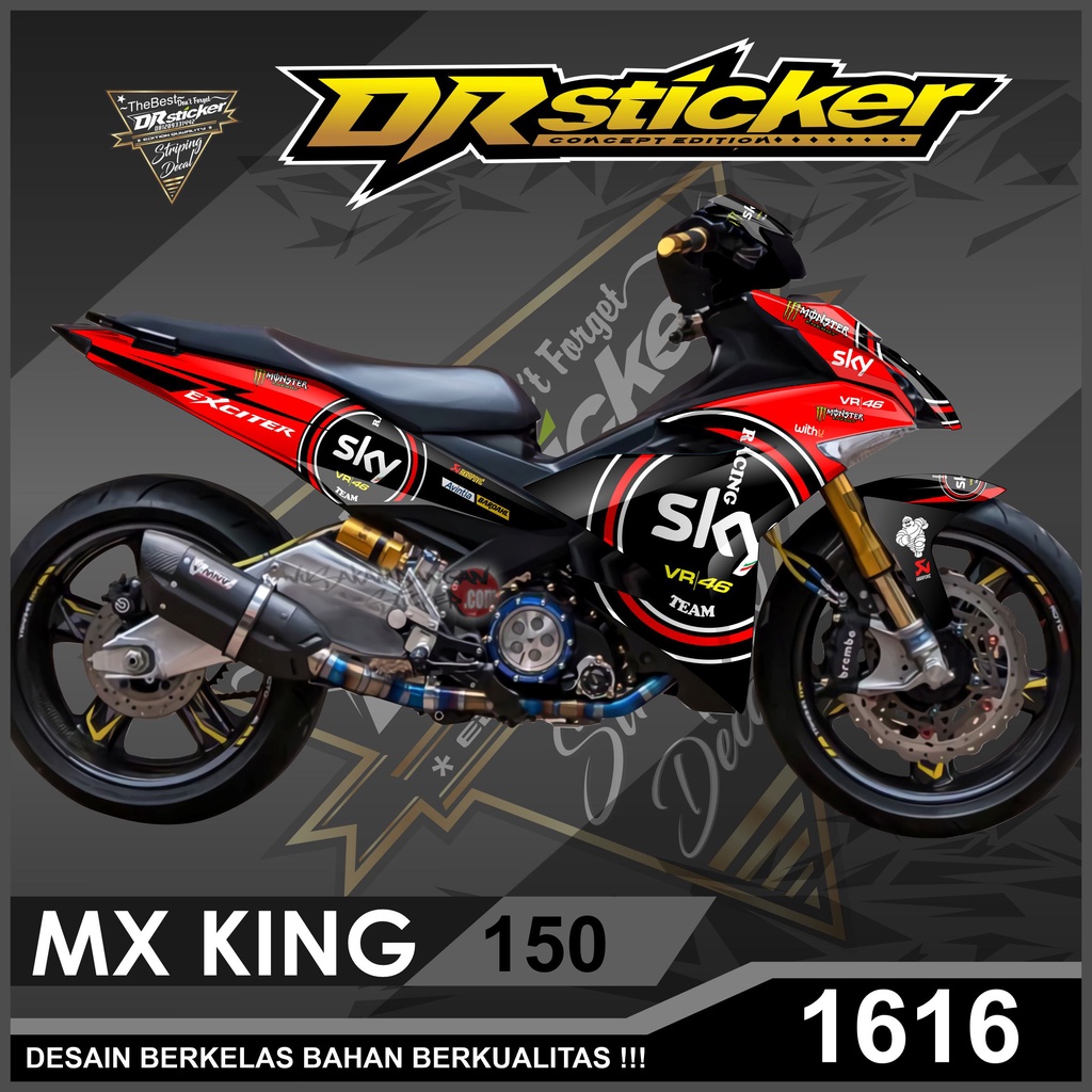Jual Decal Sticker Fullbody Motor Yamaha Mx King 150 Desain Sky Sticker ...