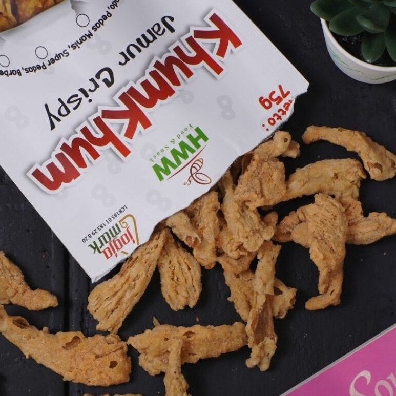 Jual KhumKhum Jamur Crispy Mushroom Super Pedas 75 gram Free Bubble ...