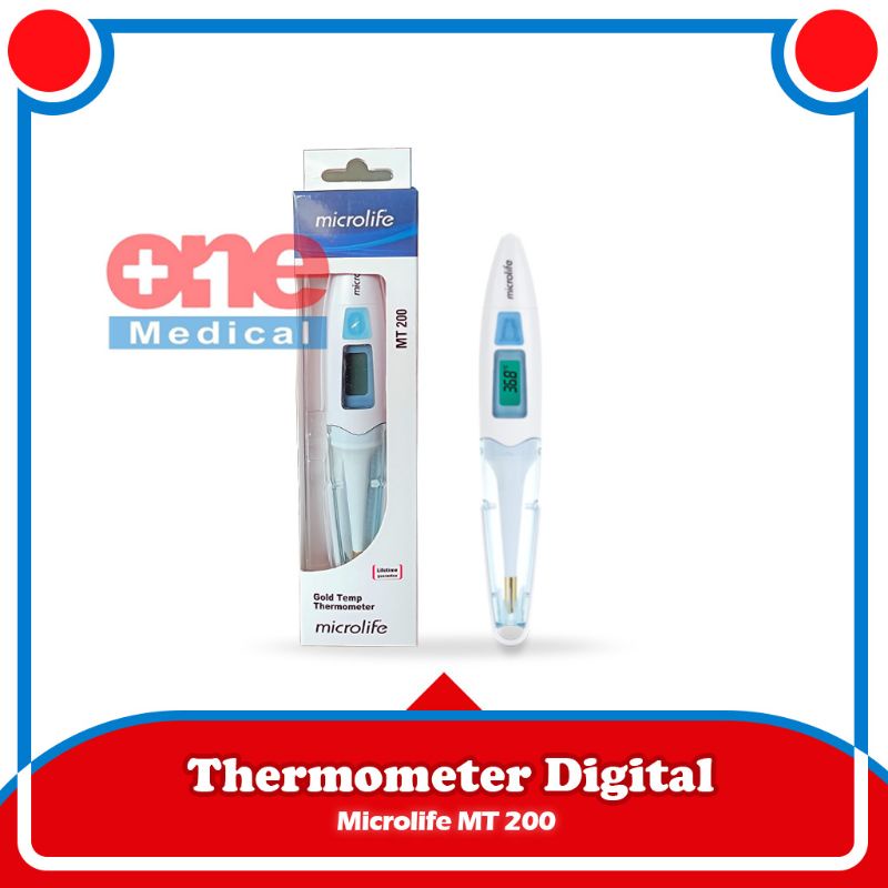 Jual Termometer Digital Pengukuran Cepat 10 Detik Microlife MT200 ...