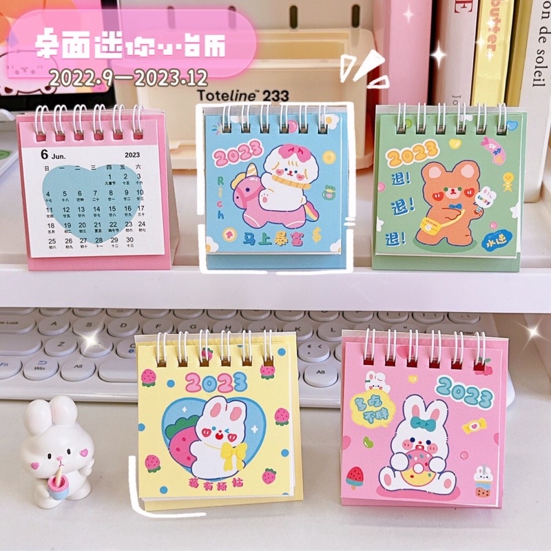Jual EXPIRED TAHUN 2023 KALENDER MINI STAND DUDUK PORTABEL KECIL UNIK ...