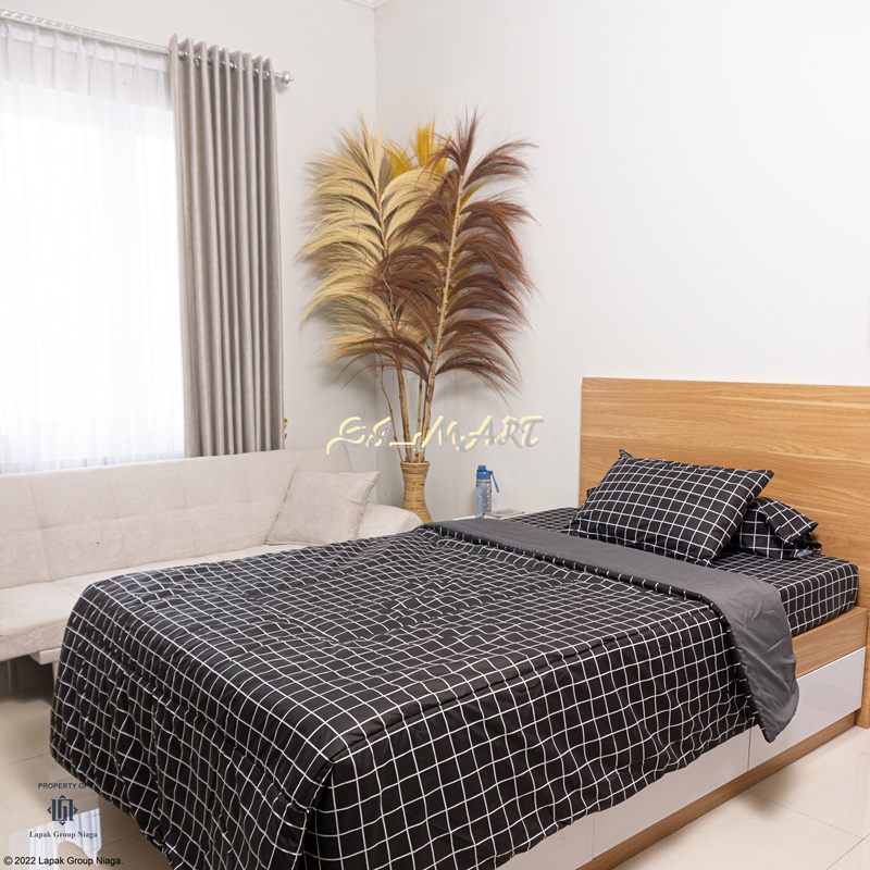 Jual SIMART - Set Bedcover Kotak Series Aesthetic Termurah, Ukuran ...
