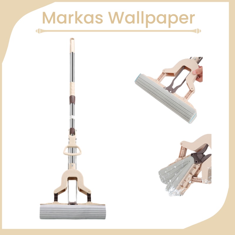 Jual Alat Pel Lantai Spons lipat Sponge Mop 28cm Alat Pel Lantai Karet ...
