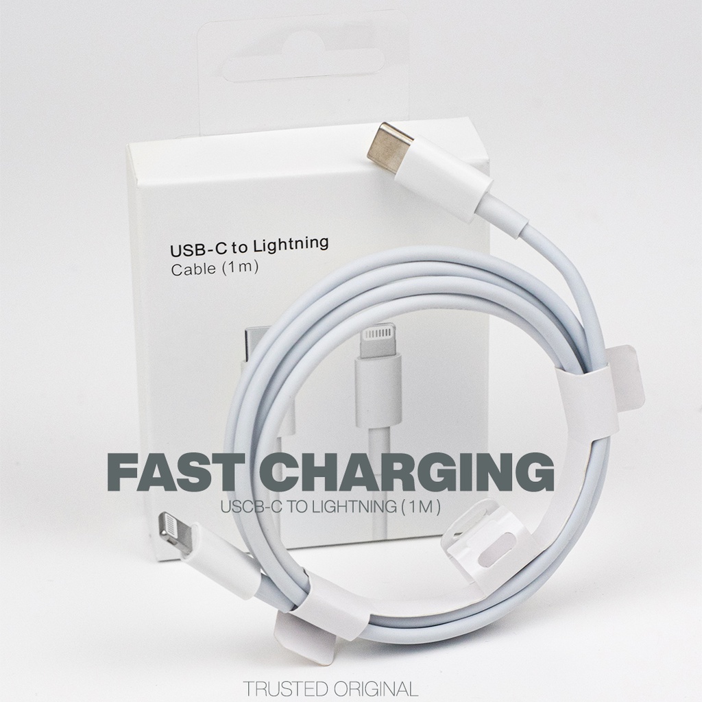 Jual Kabel Charger Type C To Light Fast Charging Original ( Kabel Saja ...