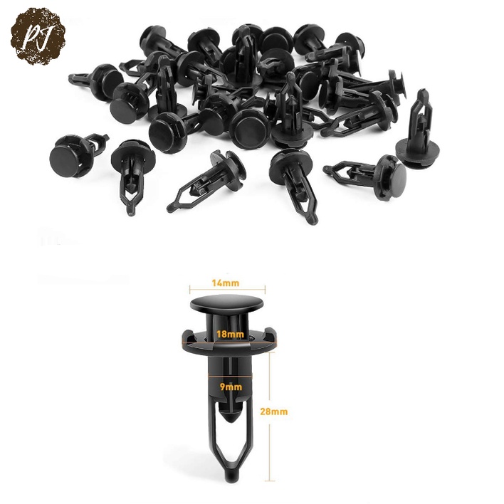 Jual Kancing Rivet Klip Cengkeh Spakbor Bemper Fender 9 mm Mobil ...