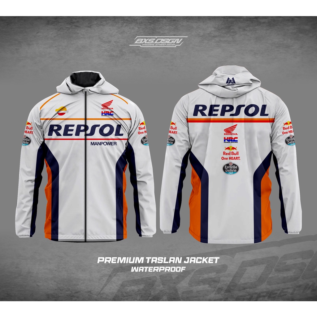 Jual JAKET MOTOR REPSOL HRC PREMIUM WATERPROOF | Shopee Indonesia