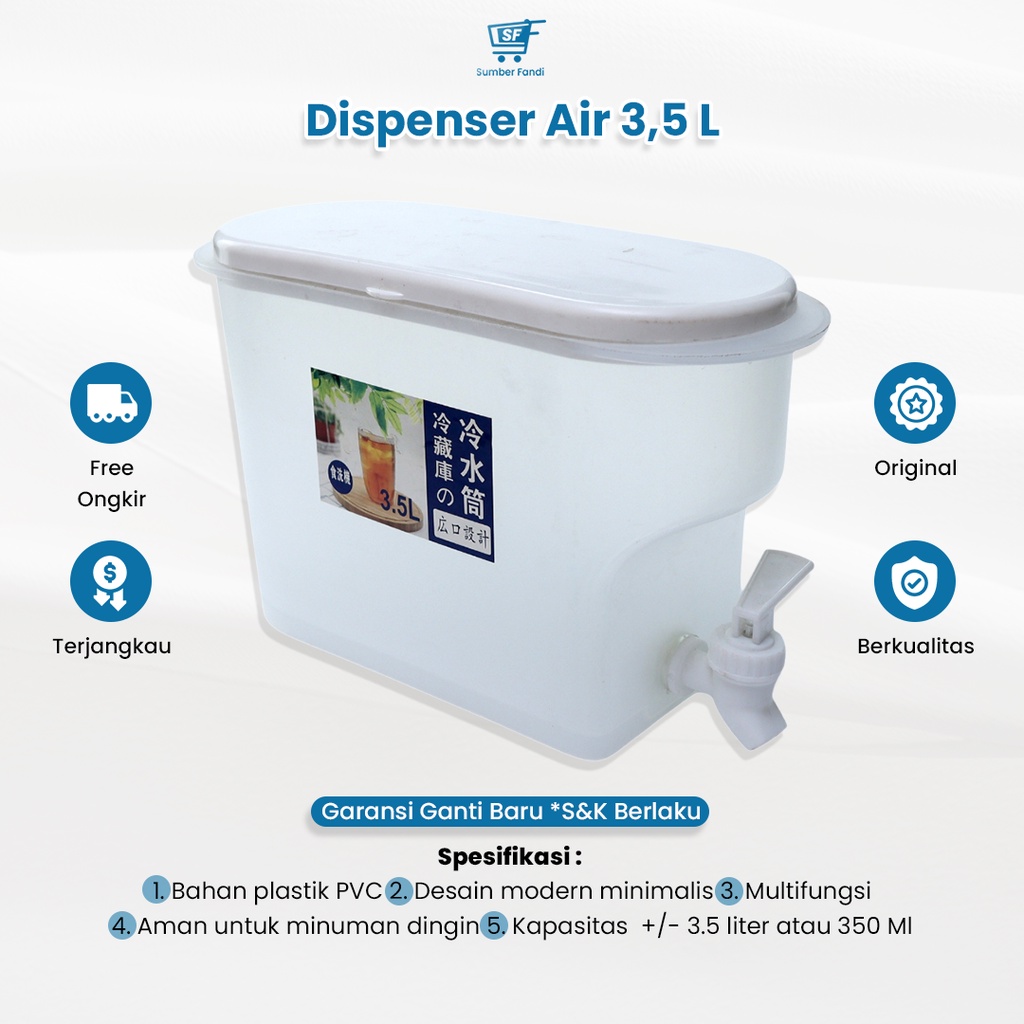 Jual Dispenser Air Sumberfandi Store Juice And Water Dispenser Ukuran 3 ...