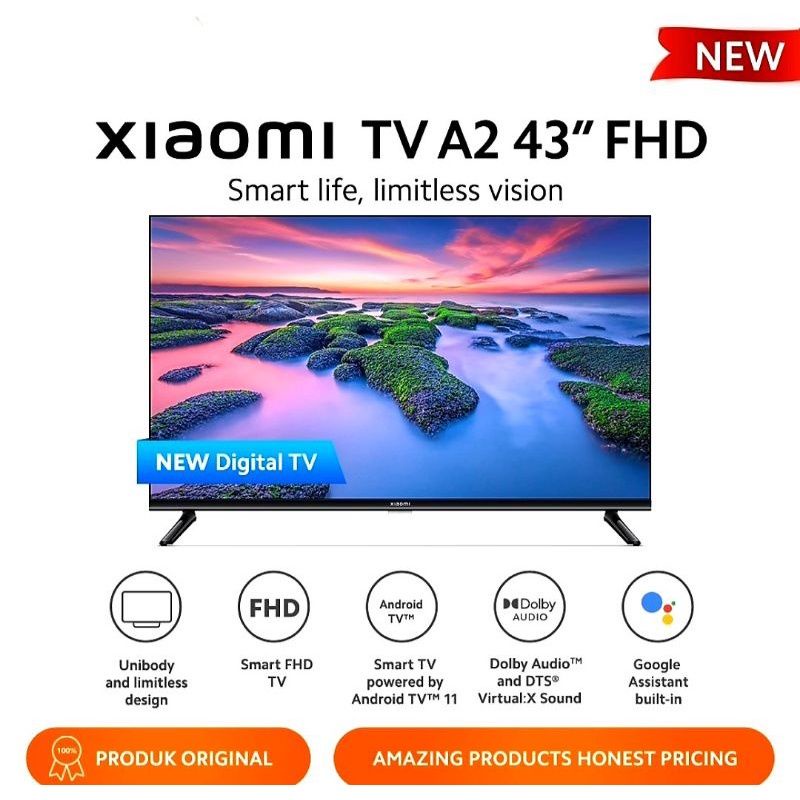 Jual Xiaomi TV A2 43 Inch FHD Smart Android TV / Mi TV A2 43 Full HD ...