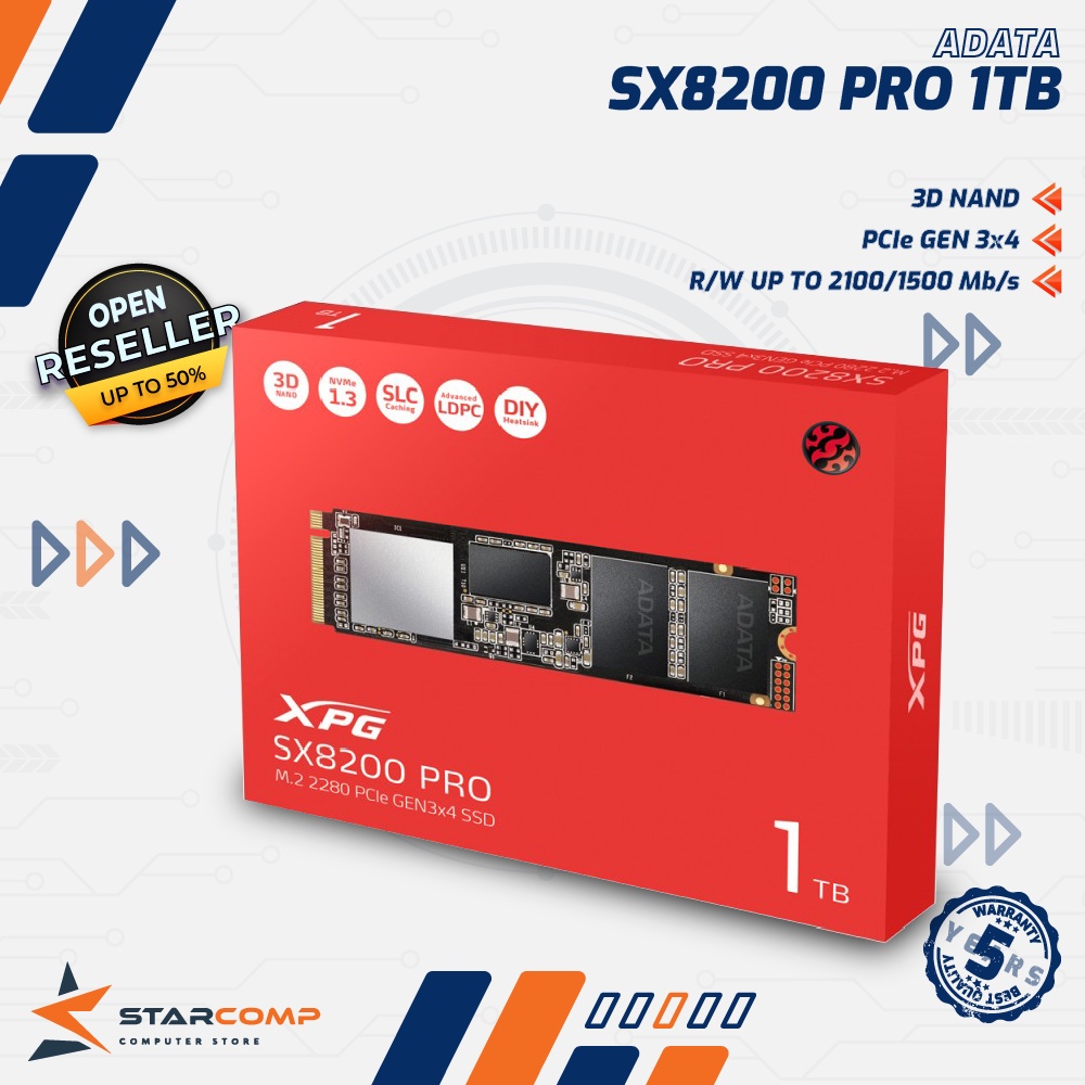 Jual Adata XPG SX8200 PRO 1TB SSD M.2 NVMe SX 8200 | Shopee Indonesia