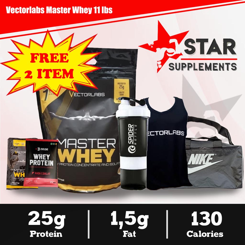 Jual Vector Labs Master Whey 10 lbs (4.5 Kg) / Vectorlabs Protein 4500 ...