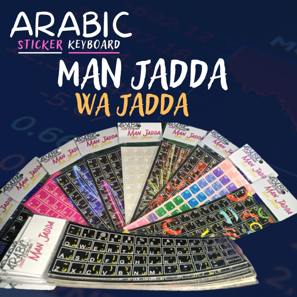 Jual stiker keyboard arab STIKER ARABIC LAPTOP PC Sticker Kibot Font ...
