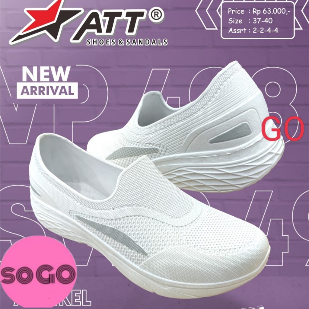 Jual sogo ATT SWL 498, SWL 501 & NEW ERA LB 10020 Sepatu Karet Wanita ...