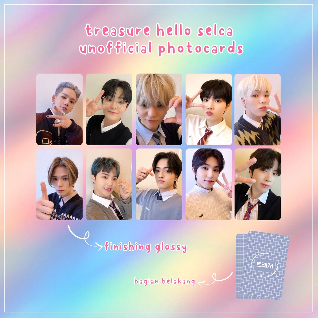 Jual TREASURE HELLO Selca Unofficial Photocards (Min. Beli 5) | Shopee ...
