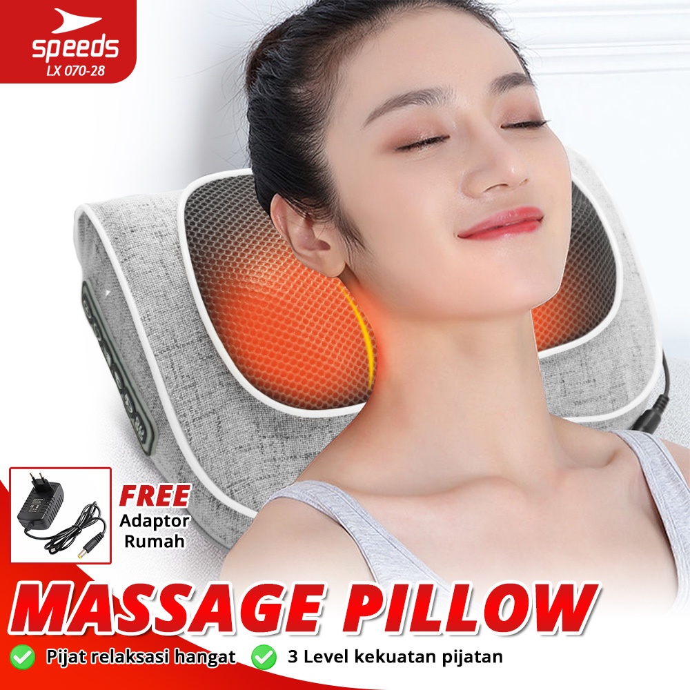 Jual Speeds Bantal Pijat Massage Pillow Pijat Leher Alat Terapi Pijat