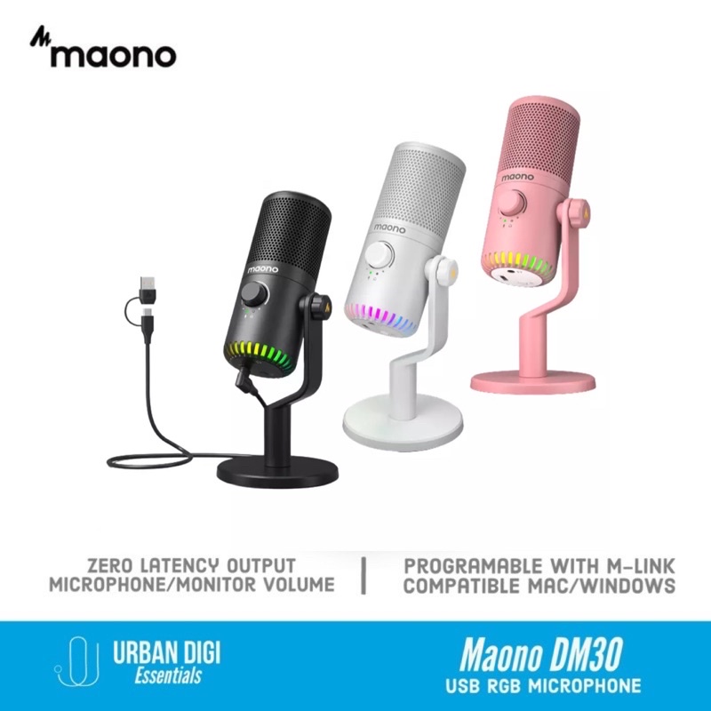 Jual Mic Maono DM30 Microphone for Gaming Recording Podcasting Live ...