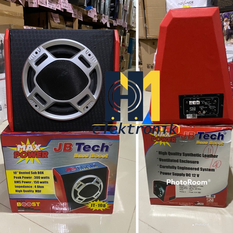 Jual Speaker JB TECH 108 SUB AKTIF BASSTUBE MOBIL 10Inch | Shopee Indonesia