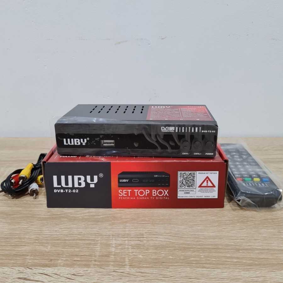 Jual Set Top Box TV Analog ke Digital Luby Reciever DVB T2 02 Siaran STB | Shopee Indonesia