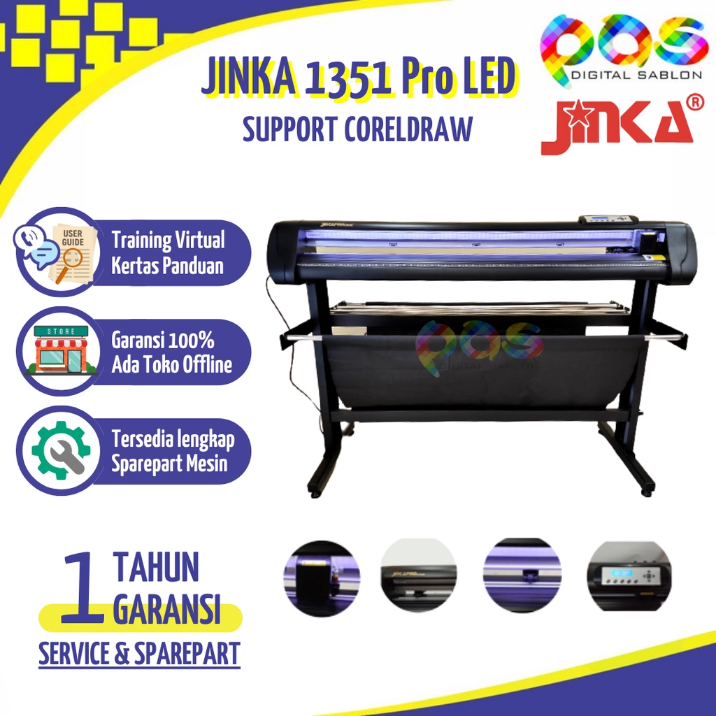 Jual Mesin Cutting Sticker Pro 1351 CorelDraw Ukuran 135 CM / 1 Meter ...