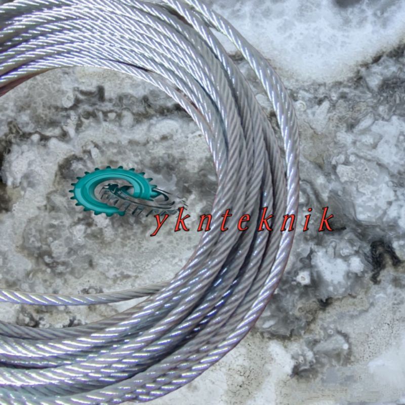 Jual Tali Kawat Seling Pul Baja 6 mm Seling Baja Struktur 16 x 7 Kawat ...