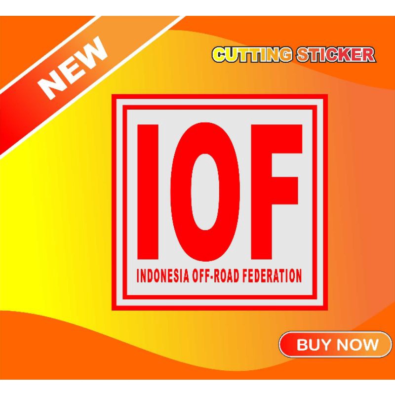 Jual Stiker IOF Iindonesia Off-Road Federation 20Cm x 20 Cm Advebture ...