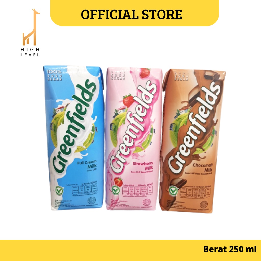 Jual Susu Greenfields UHT 250 Ml - Full Cream Milk - Choco Milk ...