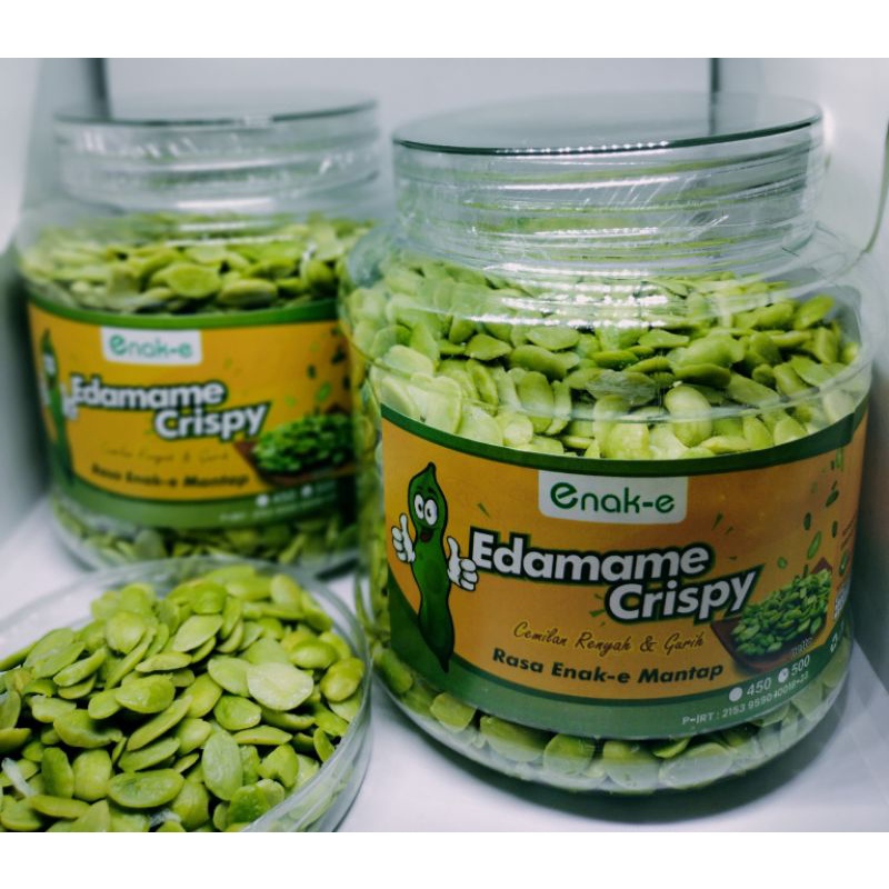 Jual Edamame Crispy (dipanggang dengan coconut oil) camilan kacang ...