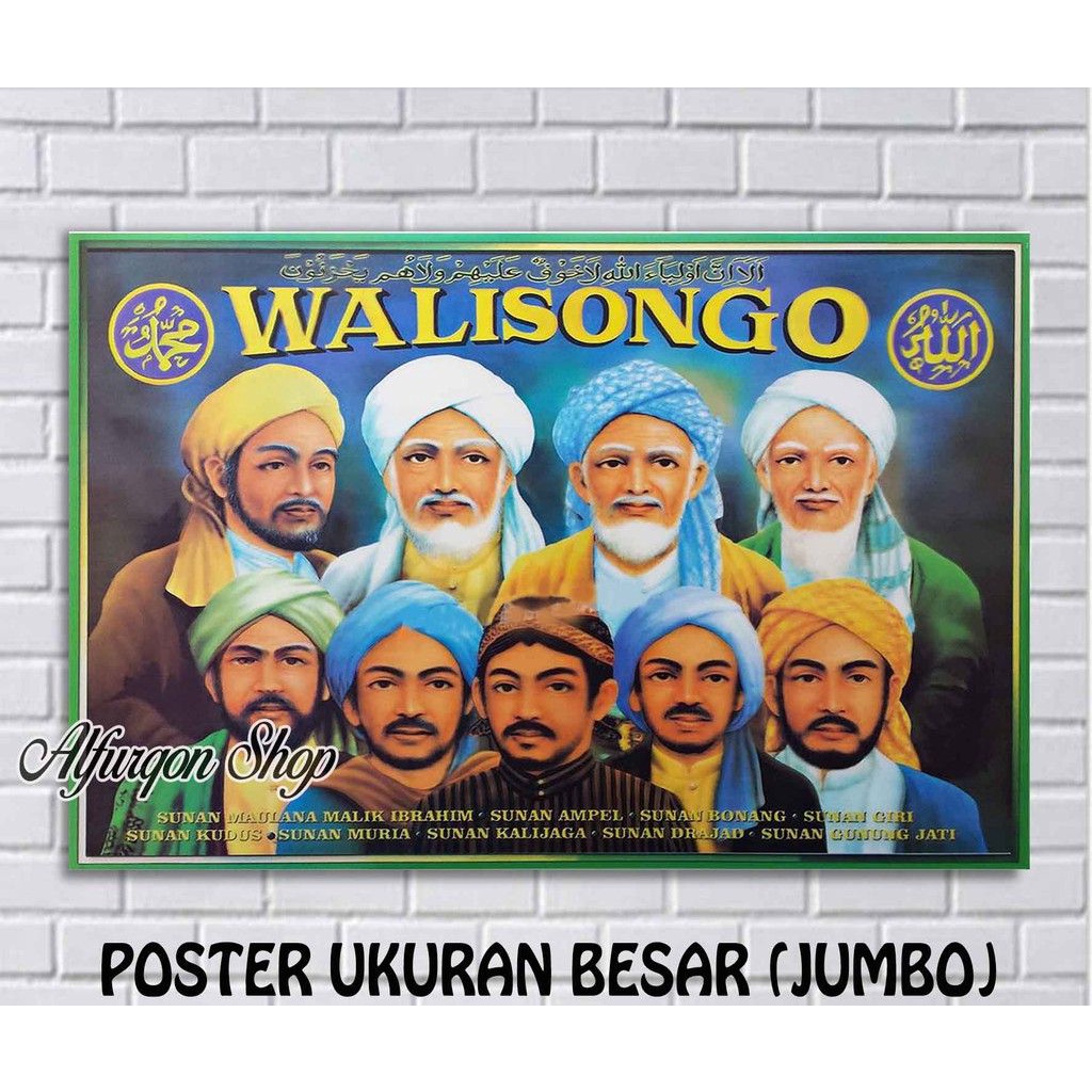 Jual POSTER WALI SONGO / FOTO WALI SONGO / HIASAN DINDING / POSTER ...