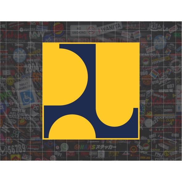 Jual Cutting Sticker Kementerian PUPR Ukuran 10 Cm Untuk Motor Mobil ...