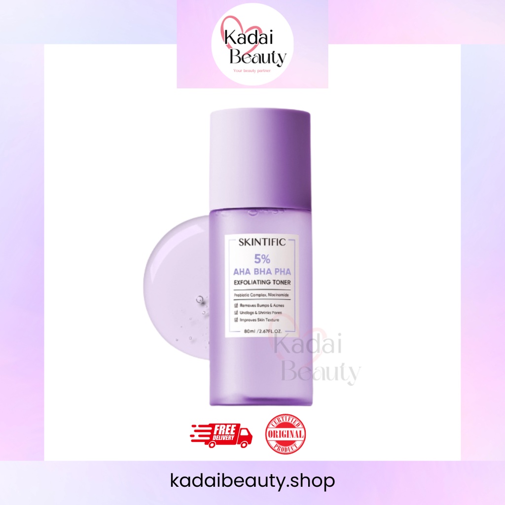 Jual SKINTIFIC - 5% Aha Bha Pha Exfoliating Toner Face Eksfoliasi wajah Glow and Smooth Skin ...