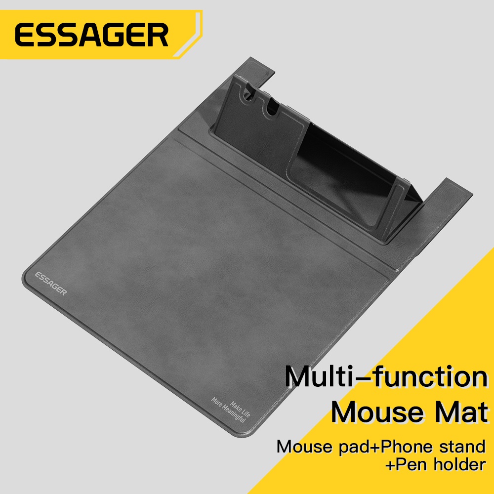 Jual Essager Mouse Pad Lipat Magnetik Bentuk Segitiga Bahan Kulit Anti ...