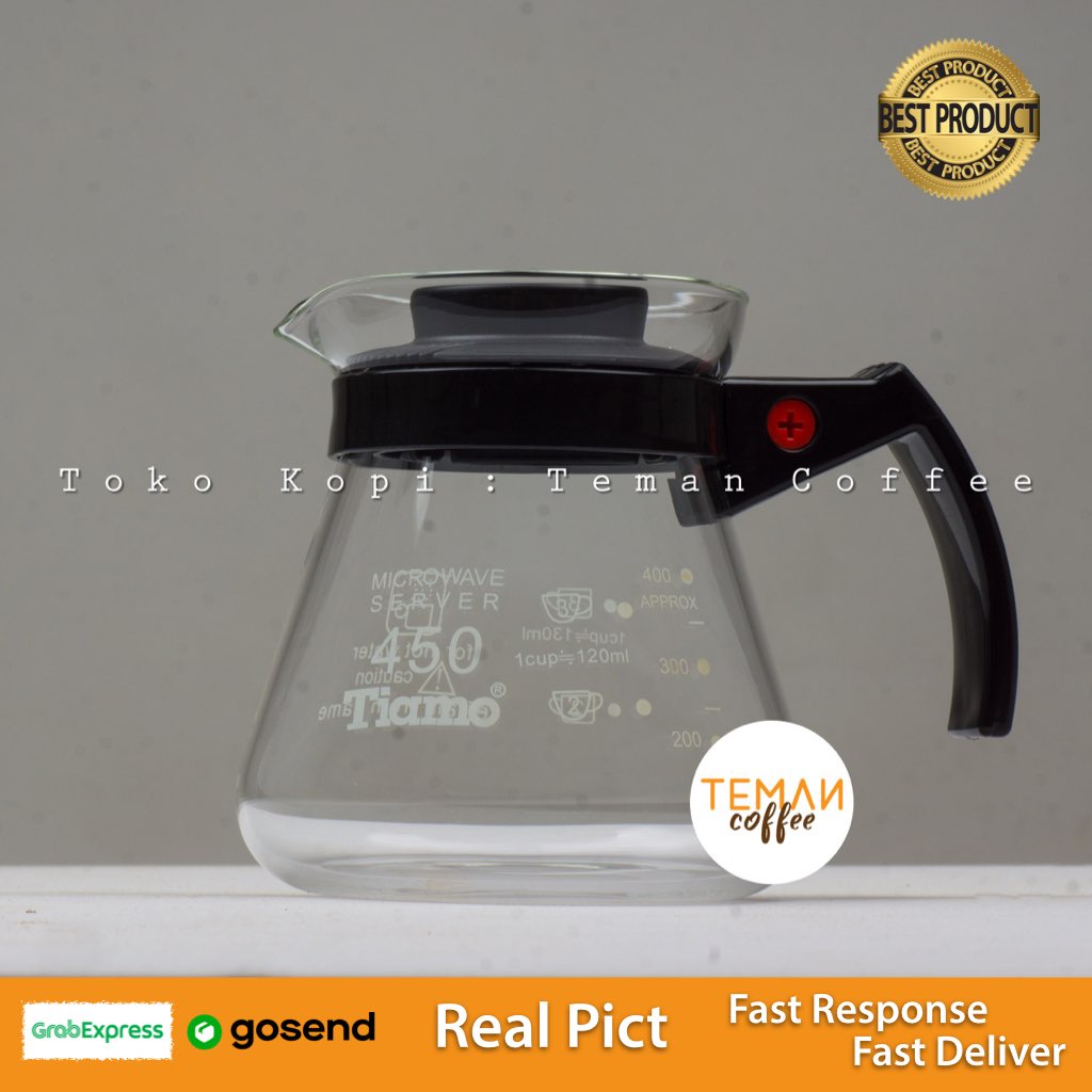 Jual Tiamo Coffee Server 450ml Black | Shopee Indonesia