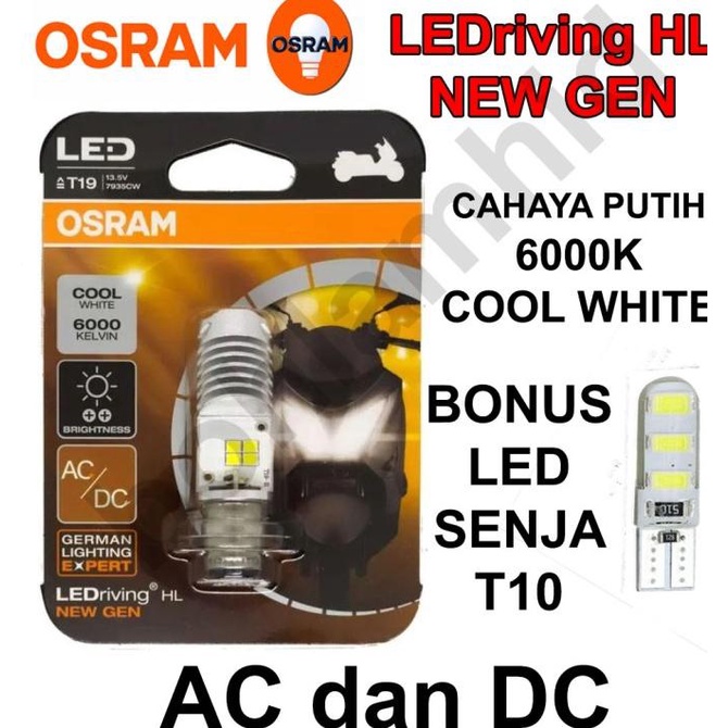 Jual Lampu Motor Led Osram Mio (Putih) Bohlam H6 M5 T19 Ac Dc Ready Stock | Shopee Indonesia