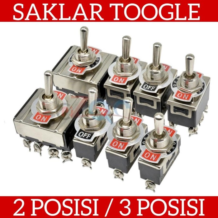 Jual Saklar Toogle Switch Ukuran Besar 15A 250V 2 dan 3 Posisi 2 4 6 ...