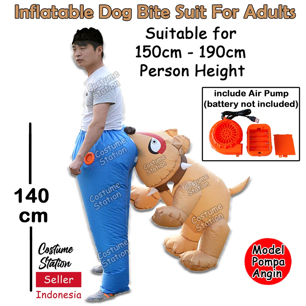 Jual Kostum Dog Bite / Costume Digigit Anjing Hewan Animal Binatang ...