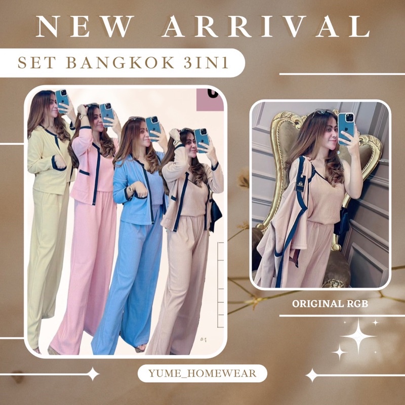Jual ONESET BANGKOK 3in1 ORIGINAL RGB/SETELAN WANITA PREMIUM | Shopee Indonesia