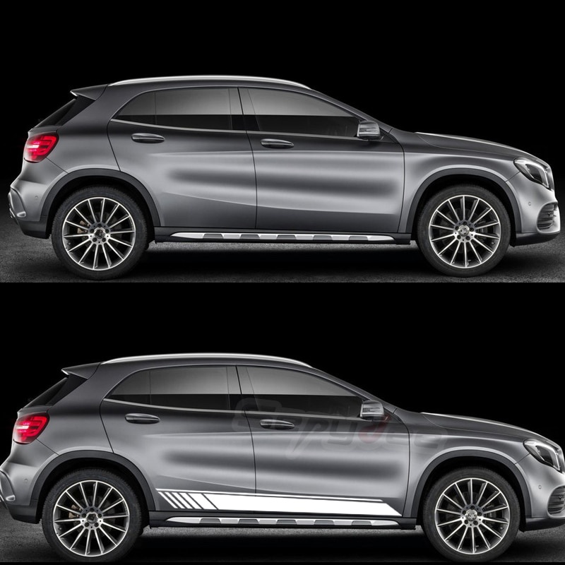 Jual Edisi 1 Pintu Rok Garis Samping Stiker Decal untuk Mercedes Benz ...
