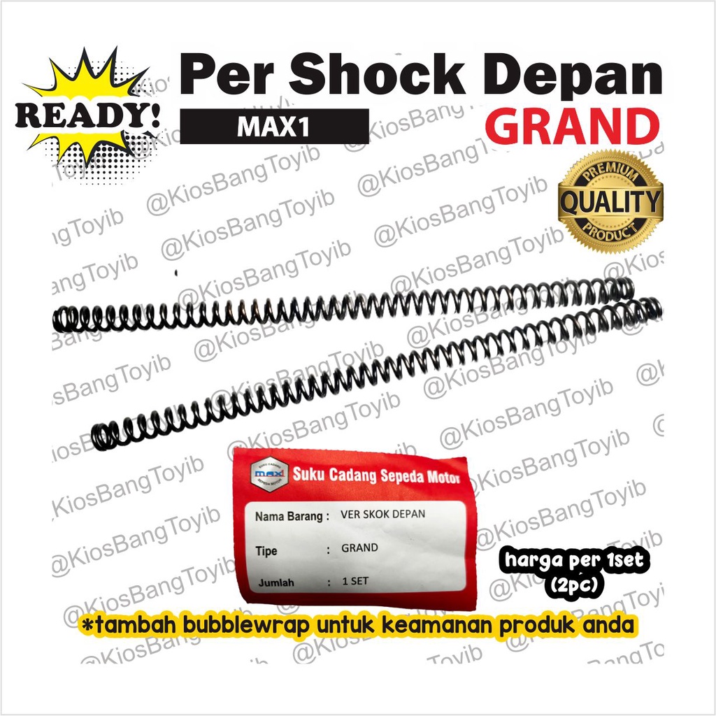 Jual (2pc) Per Ver Shock Skok Depan Honda Grand Isi 2pc Panjang 33cm ...